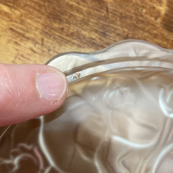 Fenton | Other | Fenton Frosted Satin Water Lily Candy Dish 75 X 7 ...